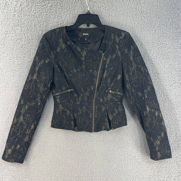 XOXO | Jackets & Coats | Vtg Y2k Xoxo Womens Blazer Jacket Shimmer Rose ...